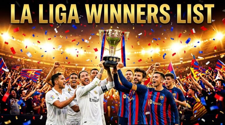 La Liga Winners List 1929–2025: Complete Spanish League Champions History
